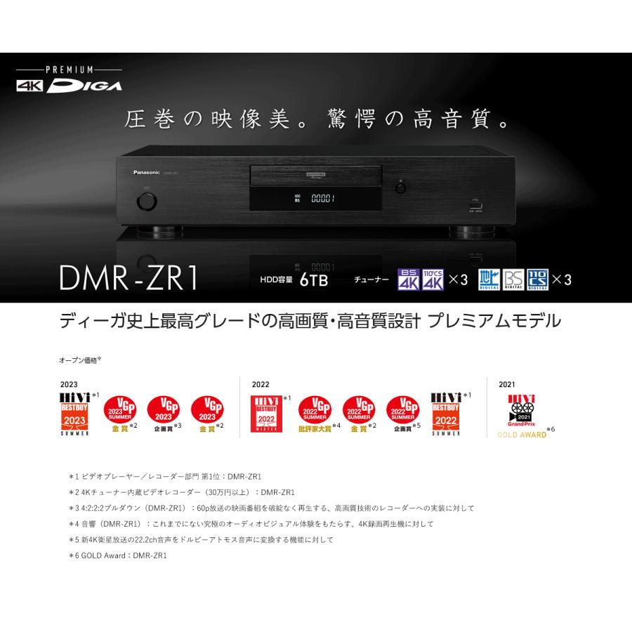 DMR-ZR1 パナソニック ブルーレイディスクレコーダー プレミアム4Kディーガ :DMR-ZR1:Raihoo online shop - 通販 - Yahoo!ショッピング