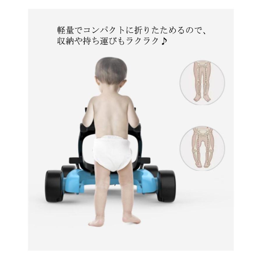 ベビーウォーカー 歩行器 2wayウォーカー 折りたたみ 2way F1型 手押し車 音 光 ライト 子供用 おもちゃ 育児 乗り物 乗用玩具 ...