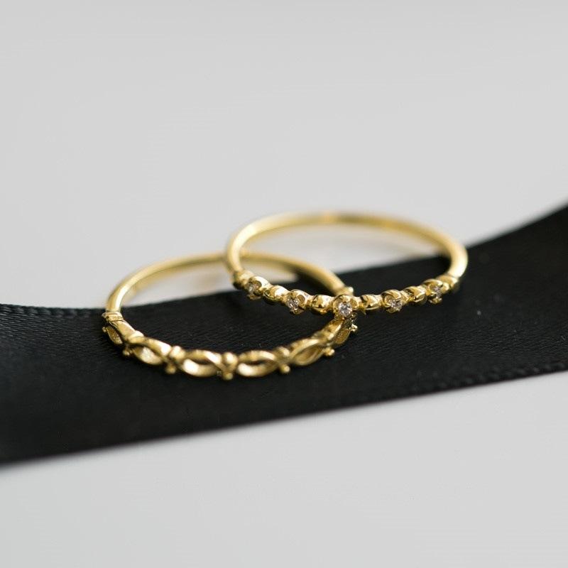 指輪 レディース セット エタニティリング レース 重ね付け 14KGP CZダイヤ 人気 女性 クリスマスプレゼント 激安アクセサリー : ring002 : RainbowGirl ...