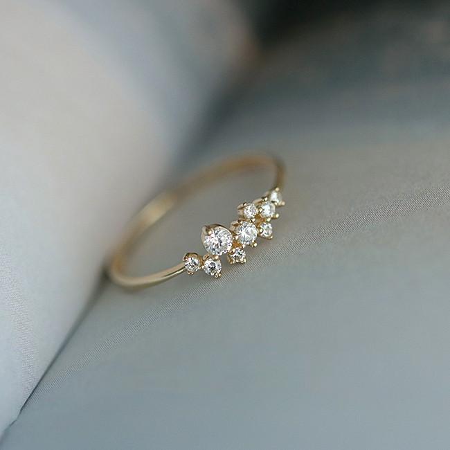 指輪 リング レディース ダイヤ オシャレ 華奢 重ね付け 14KGP CZダイヤ 人気 激安アクセサリー ポイント消化 : ring018 : RainbowGirl Jewelry ...