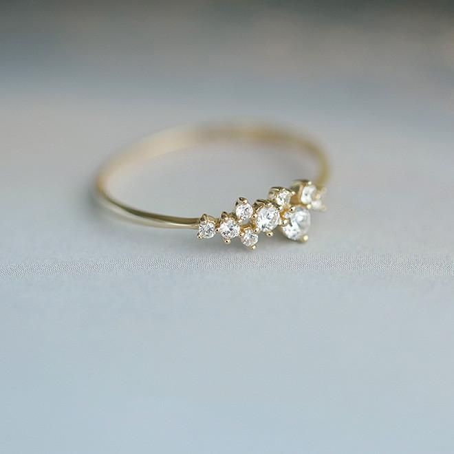 指輪 リング レディース ダイヤ オシャレ 華奢 重ね付け 14KGP CZダイヤ 人気 激安アクセサリー ポイント消化 : ring018 : RainbowGirl Jewelry ...
