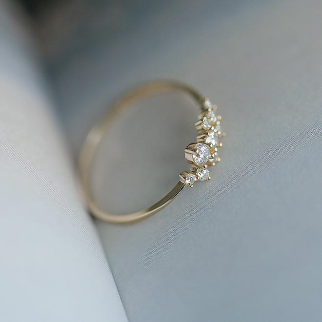 指輪 リング レディース ダイヤ オシャレ 華奢 重ね付け 14KGP CZダイヤ 人気 激安アクセサリー ポイント消化 : ring018 : RainbowGirl Jewelry ...