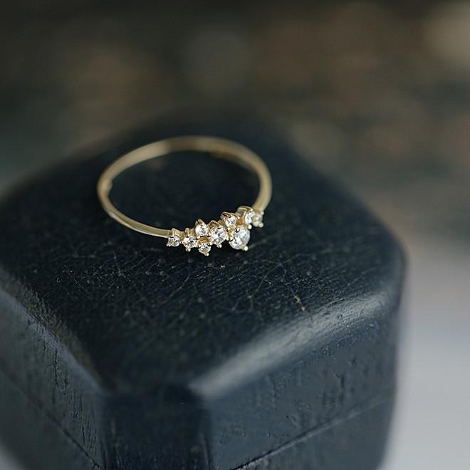 指輪 リング レディース ダイヤ オシャレ 華奢 重ね付け 14KGP CZダイヤ 人気 激安アクセサリー ポイント消化 : ring018 : RainbowGirl Jewelry ...