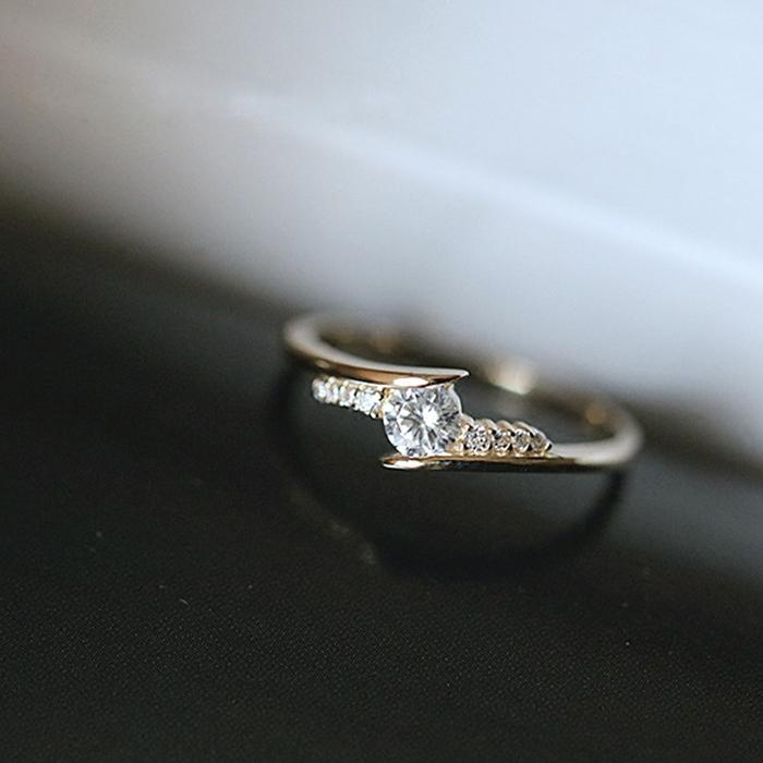 リング レディース 指輪 Sライン ダイヤ オシャレ 華奢 重ね付け 14KGP 人気 激安アクセサリー ポイント消化 : ring023 : RainbowGirl Jewelry - 通販 ...