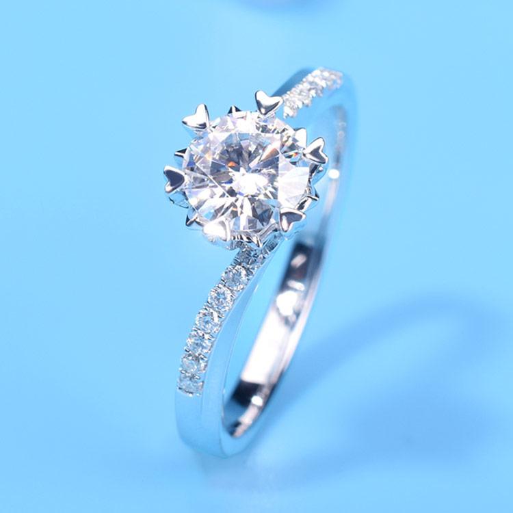 指輪 レディース 一粒 豪華 18金RGP 1カラット ハート 大粒 贅沢 オシャレ 18KGP 女性 人気 誕生日 母の日 ギフト : RainbowGirl Jewelry - 通販 ...