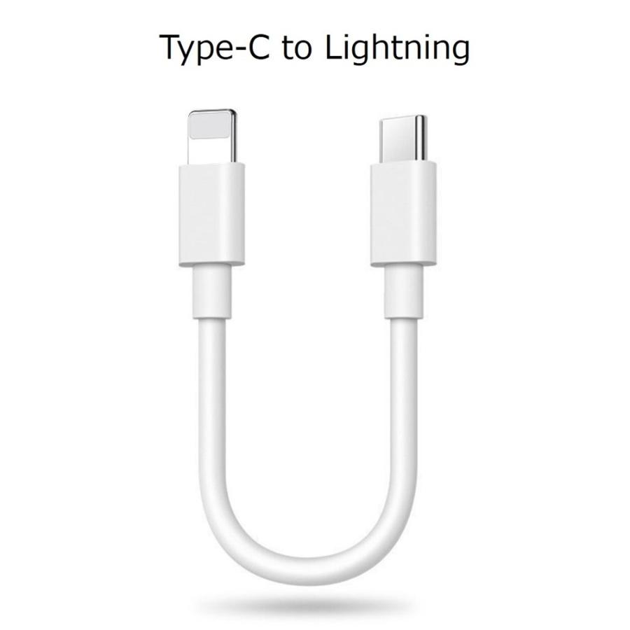 Apple type-c to C L iPhone 充電ケーブル ライトニングケーブル 短い 16 充電 アイフォン ケーブル 25cm iPad iPod iPhone用 ...