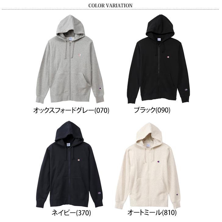 Champion ジップパーカー メンズ レディース トップス スウェット アウター 上着 ファスナー フーディー チャンピオン C3-Y137 シンプル 無地 : JOKnet Yahoo ...