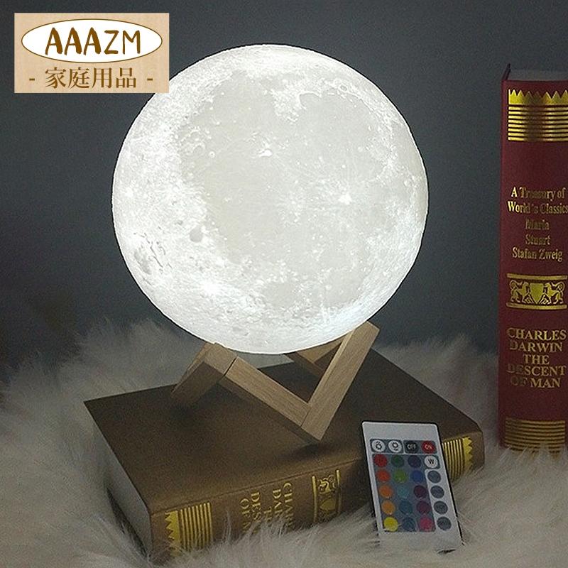 テーブルライト LED コードレス USB充電式 月ライト 北欧 おしゃれ 卓上ライト ボール 丸型 木製 子供部屋 タッチ リモコン調光調温 間接照明器具 デスクライト : AAAZM家庭 ...
