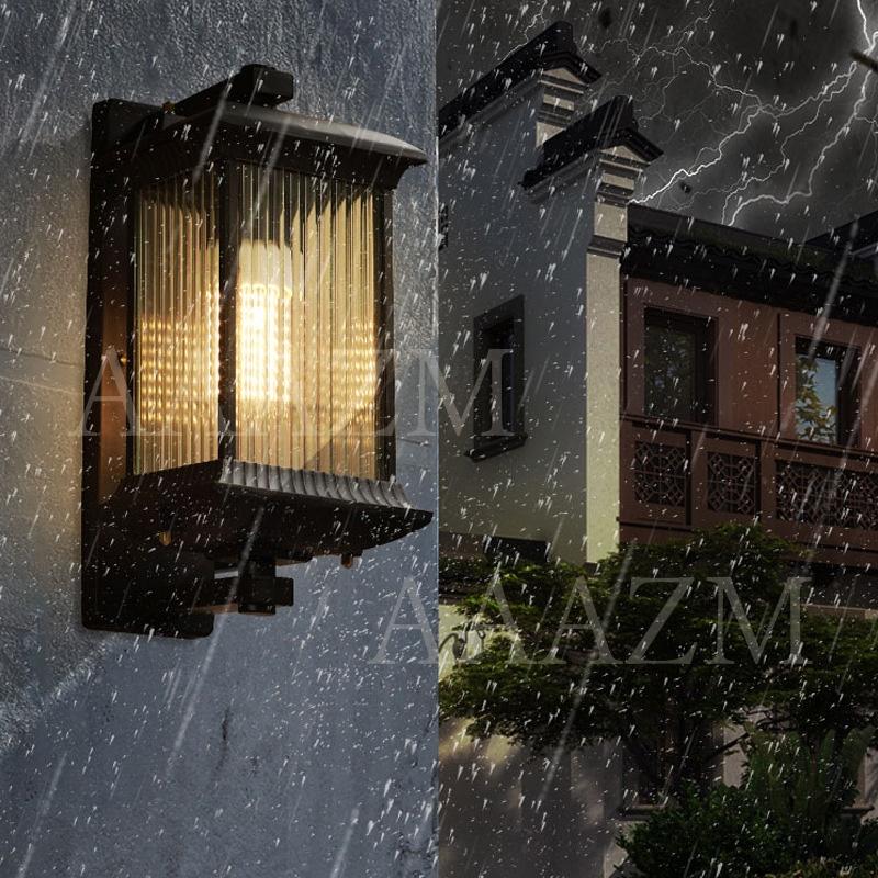 ブラケットライト 屋外 防水 防雨 LED対応 玄関外灯 おしゃれ 北欧 壁付け エントランス照明器具 和風 ガラス ポーチライト 庭園 ガーデン 壁掛け 門柱 表札灯 : rakki ...