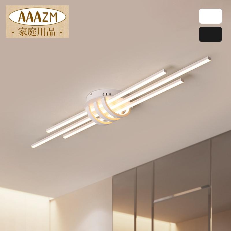 LED シーリングライト 4~12畳 北欧 おしゃれ 天井照明器具 ロング 棒状 和風 リモコン調光調温選択 リビング 玄関 ダイニング ベッドルーム 食卓用 天井ライト : rakki ...