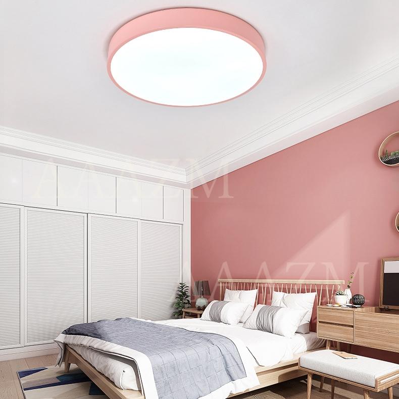 LED シーリングライト おしゃれ 4~12畳 北欧 円盤 マカロン 薄型 天井照明器具 リモコン調光調温選択可 寝室 キッチン リビング 廊下 ベッドルーム 天井ライト : rakki ...