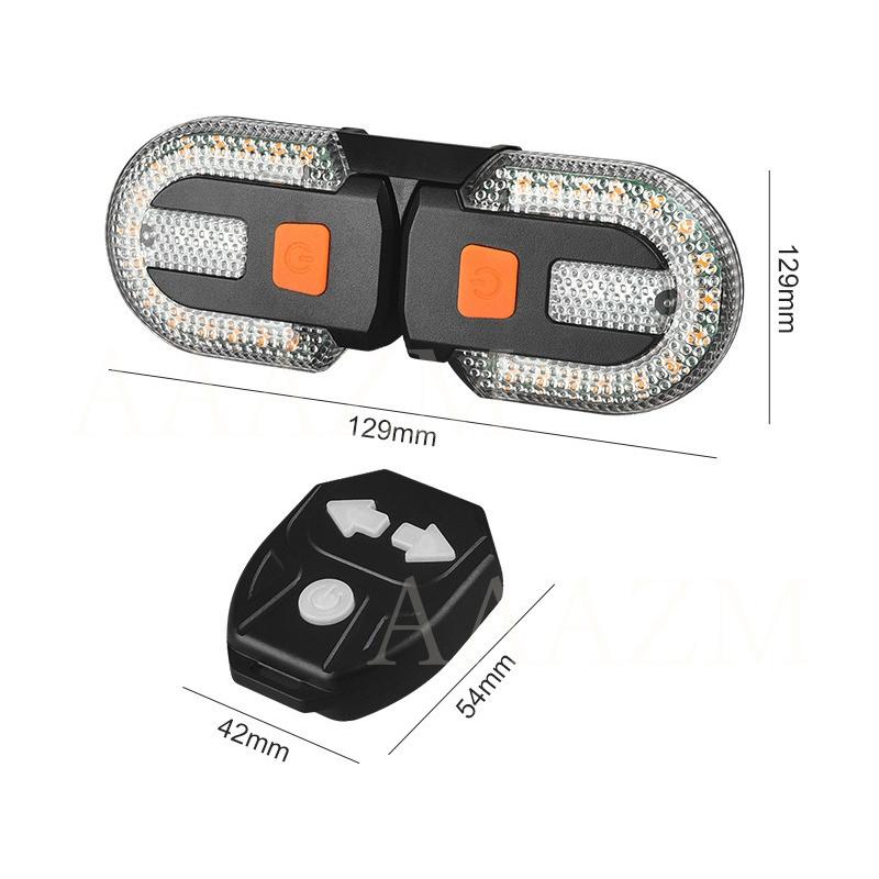 自転車ライト LED USB充電 テールライト 後付け 防水 バイクライト 夜間走行 テールランプ 方向指示器 信号灯 小型 軽量 ロードバイク クロスバイク リア 警告灯 : rakki ...