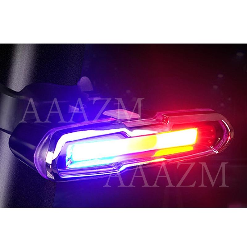自転車ライト 後付け LED COB テールライト USB充電 バイクライト 夜間走行 テールランプ 信号灯 小型 軽量 防水 明るい クロス自転車 ロードバイク リア 警告灯 : rakki ...