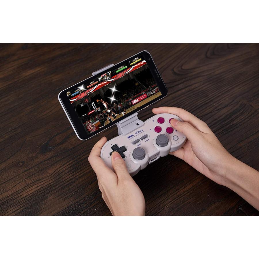 【8bitdo】 SN30 Proゲームパッド（Gクラシックバージョン）Switch/Switch OLED Windows Android macOS Steam Deck ...