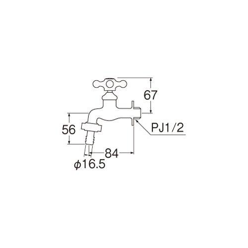 SANEI（水栓金具） 三栄水栓 SANEI JY30YK-13 カップリング横水栓 : 住設と電材の洛電マート Yahoo!店 - 通販 - Yahoo!ショッピング