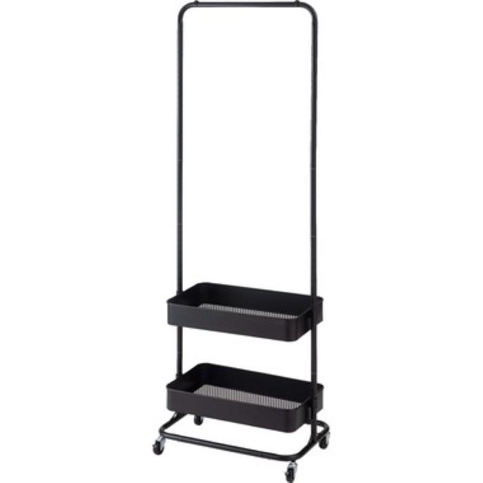 東谷 LFS-52BK ハンガーワゴン ブラック ハンガーラック 2段トレー 高さ150 高さ175 棚付き AZUMAYA (代引不可) : 住設と電材の洛電マート Yahoo!店 - 通販 ...