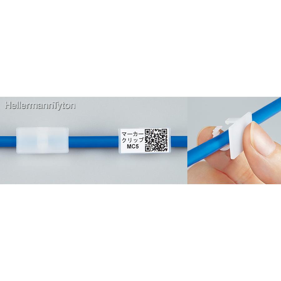HellermannTyton ヘラマンタイトン MC5 マーカークリップ(100個入) タイトン : 住設と電材の洛電マート Yahoo!店 - 通販 - Yahoo!ショッピング