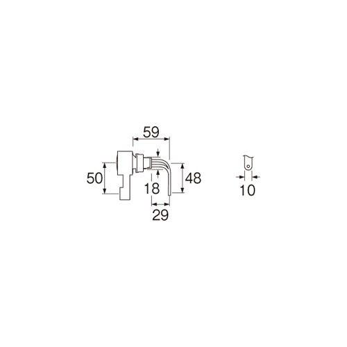 三栄水栓 SANEI PH84-17X ロータンクレバー トイレ用 : 住設と電材の洛電マート Yahoo!店 - 通販 - Yahoo!ショッピング
