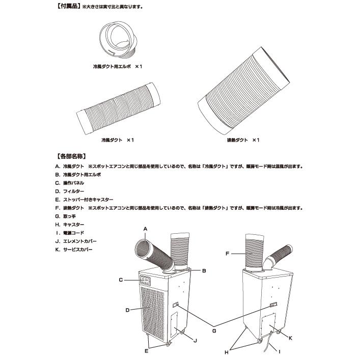 ナカトミ SAC-27HCS 冷暖スホ?ットエアコン オールシーズン 自動首振り機能 キャスター付き NAKATOMI (代引不可) (法人限定) : 住設と電材の洛電マート Yahoo!店 ...