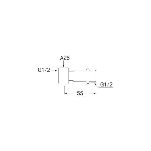 三栄水栓 SANEI T840-13 片ナット付アダプター : 住設と電材の洛電マート Yahoo!店 - 通販 - Yahoo!ショッピング