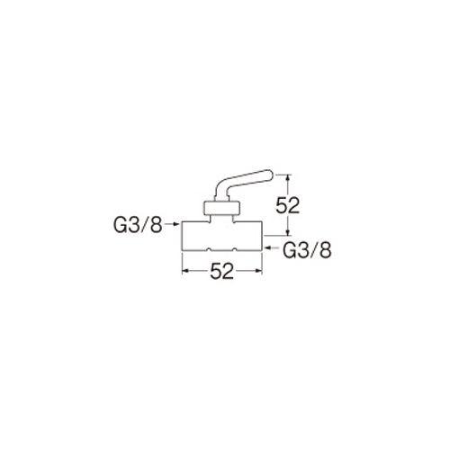 三栄水栓 SANEI V60-10 メートルコック :v60-10:住設と電材の洛電マート Yahoo!店 - 通販 - Yahoo!ショッピング