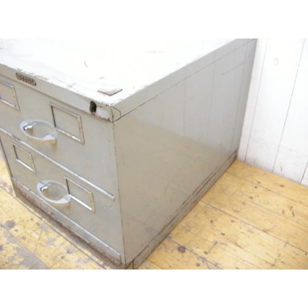 スチールキャビネット・2段引き出し・ドロワー・インダストリアル・ビンテージ・146641 : リサイクルショップ楽市堂 - 通販 ...