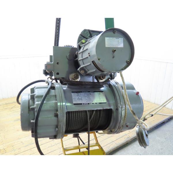 送料別途見積もり商品・日本ホイスト・電動ホイスト・クレーン・NHE1.0TA・1t・3相200V・リフト6m・中古品・150581 ...