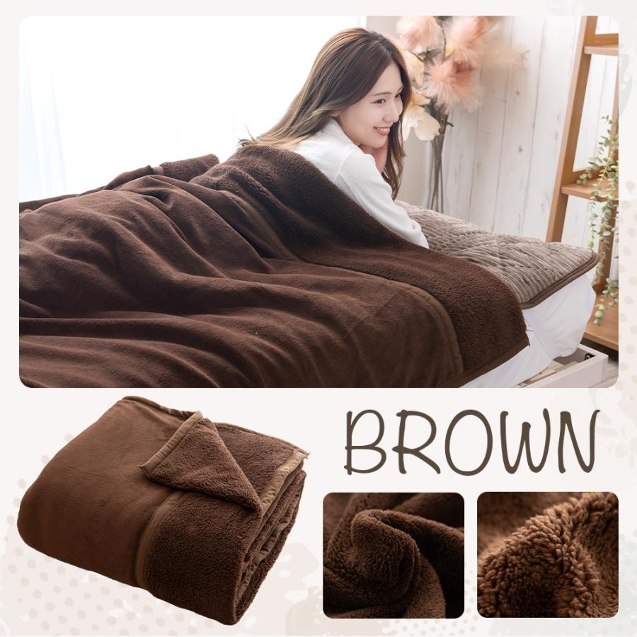 Sylphease 毛布 2枚合わせ 厚手 ダブル 軽い 暖かい とろける リバーシブル 吸湿発熱 衿付き ふわふわ 180×200cm ハイボリューム 極厚タイプ 無地 : 寝具とインテリア ...