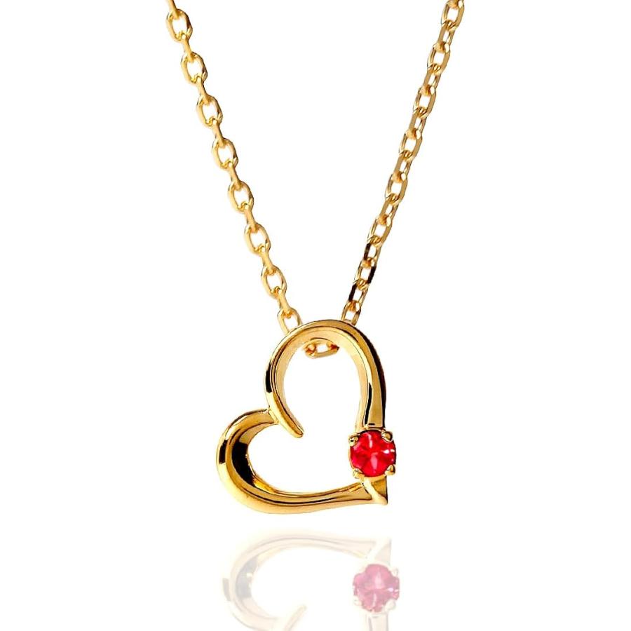 1月 誕生石 ガーネット 天然石 日本製 ネックレス レディース オープンハート 18K ゴールド YGP シルバー925 誕生日プレゼント 妻 彼女 母の日 : セレクトショップ 楽 ...