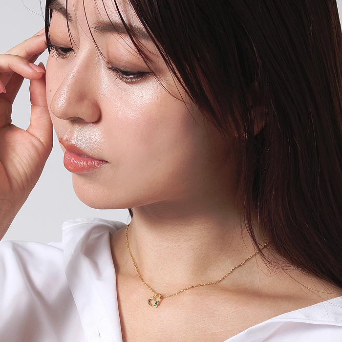 8月 誕生石 ペリドット 天然石 日本製 ネックレス レディース オープンハート 18K ゴールド YGP シルバー925 誕生日プレゼント 妻 彼女 母の日 :QHG8:セレクトショップ 楽 ...