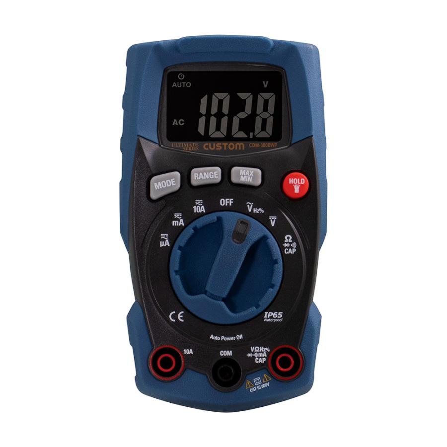 CUSTOM（計測器） (送料無料) カスタム CDM-3000WP 防塵防水デジタルマルチメータ : 住設と電材の洛電マート plus - 通販 - Yahoo!ショッピング