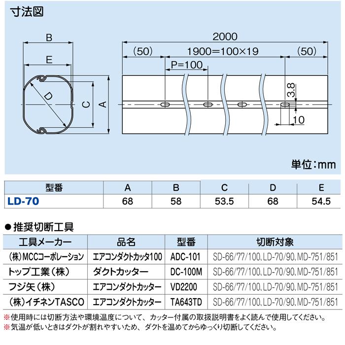 因幡電工 スリムダクトLD 配管化粧カバー LD-70-B ブラウン (10本セット) (法人限定) : 住設と電材の洛電マート plus - 通販 - Yahoo!ショッピング