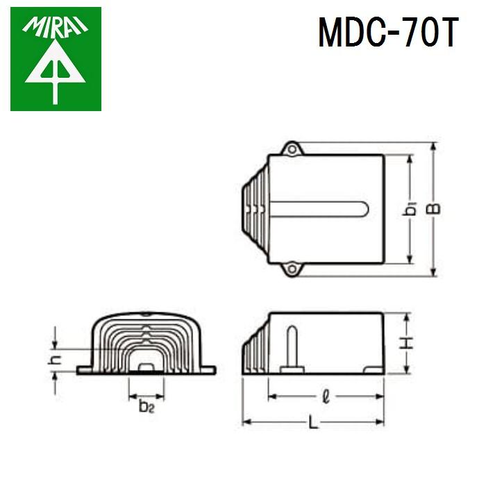 未来工業 MDC-70T モールダクト(引込ミカバー) 1個 MIRAI :mdc-70t:住設と電材の洛電マート plus - 通販 - Yahoo!ショッピング