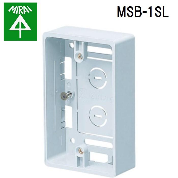 未来工業 MSB-1SL 浅形モール用スイッチボックス 1個 MIRAI : 住設と電材の洛電マート plus - 通販 - Yahoo!ショッピング