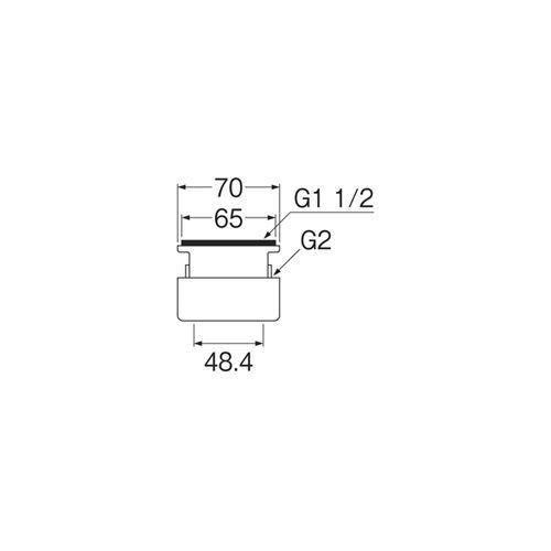 三栄水栓 SANEI PH62-820 流し用アダプター キッチン用 : 住設と電材の洛電マート plus - 通販 - Yahoo!ショッピング
