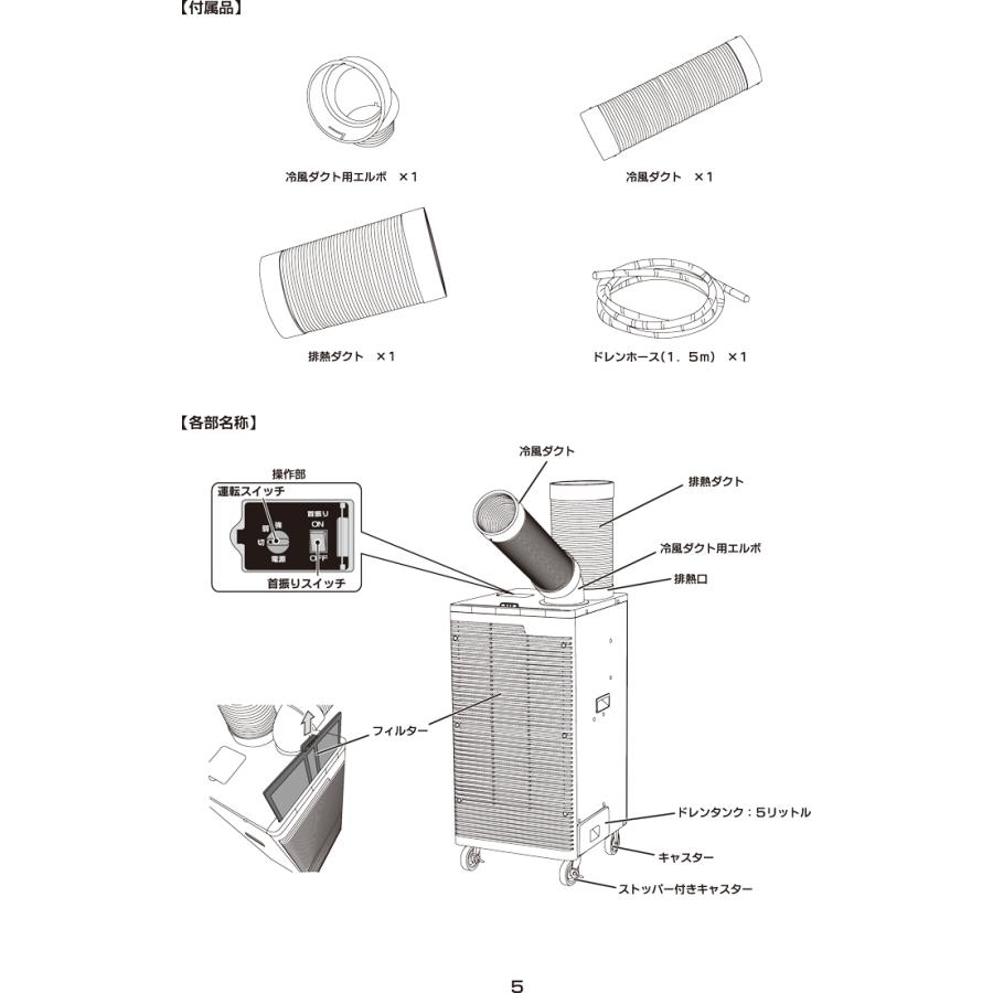 ナカトミ SAC-30S スポットクーラー単相100V・首振付 (冷媒ガスR32) 熱中症対策 冷却 NAKATOMI (代引不可) (法人限定) : 住設と電材の洛電マート plus ...