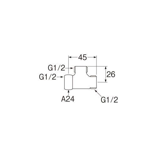 三栄水栓 SANEI T6-6XG-13 片ナットベンリーカンチーズ :t6-6xg-13:住設と電材の洛電マート plus - 通販 - Yahoo!ショッピング