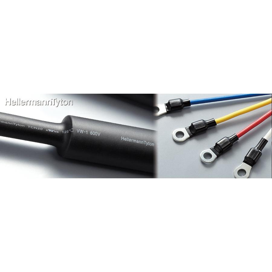 HellermannTyton ヘラマンタイトン TCN20-15.0-BK1 熱収縮チューブ 1m×5本 タイトン : 住設と電材の洛電マート plus - 通販 - Yahoo!ショッピング