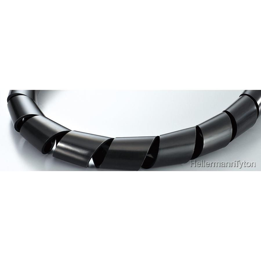 ヘラマンタイトン TS-2.6-W スパイラルチューブ 耐候性 100m×1巻 黒 タイトン HellermannTyton : 住設と電材の ...