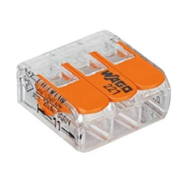 WAGO ワゴ WFR-3 ワンタッチコネクター 3穴用 (50個入) WFR3 : 住設と電材の洛電マート plus - 通販 - Yahoo!ショッピング
