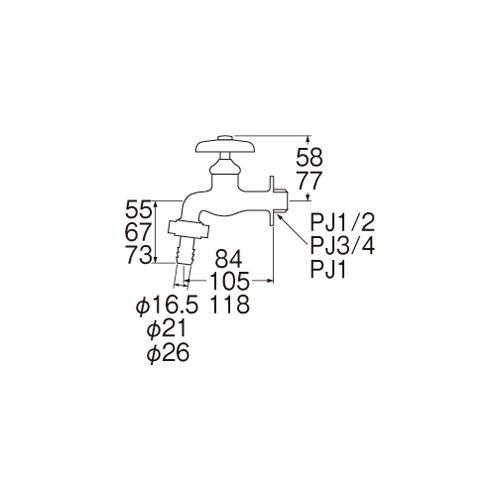 SANEI（水栓金具） 三栄水栓 SANEI Y30JK-13 カップリング横水栓 : 住設と電材の洛電マート plus - 通販 - Yahoo!ショッピング