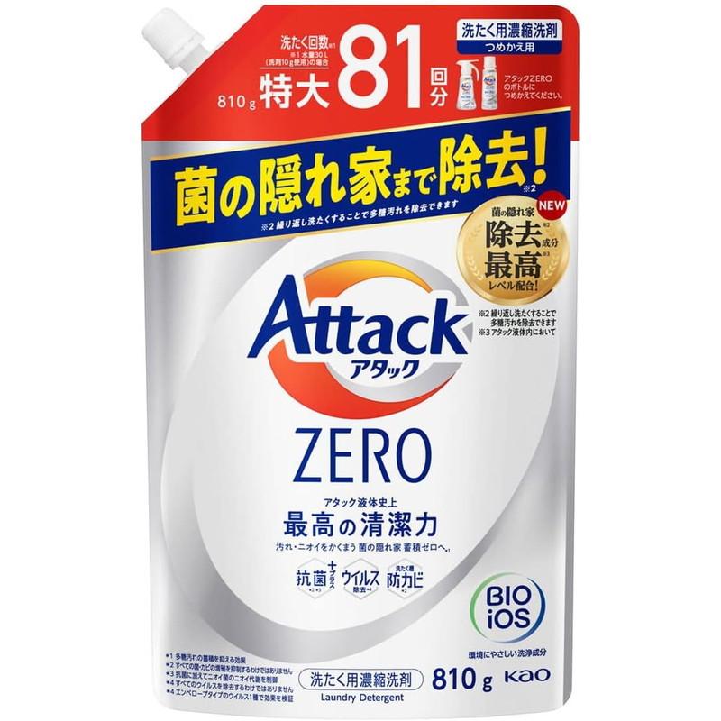 アタック 花王 アタックZERO 洗濯洗剤 詰替 810g : 東京生活館 Yahoo!店 - 通販 - Yahoo!ショッピング