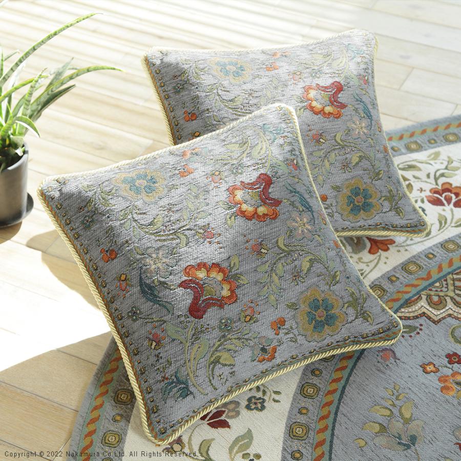 MUSTBUY クッション イタリア製 ジャガード織り 洗濯可 カバーが洗える 45x45cm : 楽装屋 - 通販 - Yahoo!ショッピング