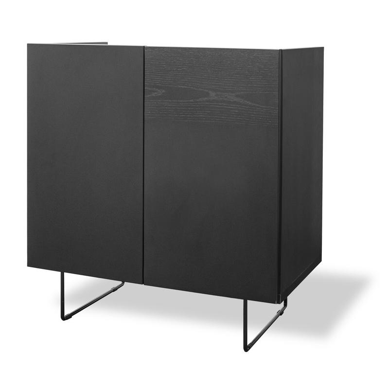 GART キャビネット サイドボード ブラック 黒 クールモダン オーク 日本製 北欧 おしゃれ 幅750mm : 楽装屋 - 通販 - Yahoo!ショッピング