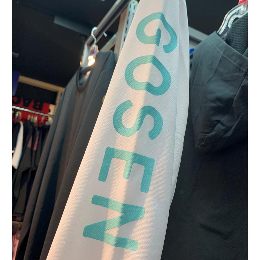 GOSEN GOSENゴーセン 【数量限定】2022年秋企画 GOSENロゴ ロングスリーブTシャツ JPT20(39)ブラック (画像：左） 【ゆうパケット対応可】 : テニスショップラリー ...