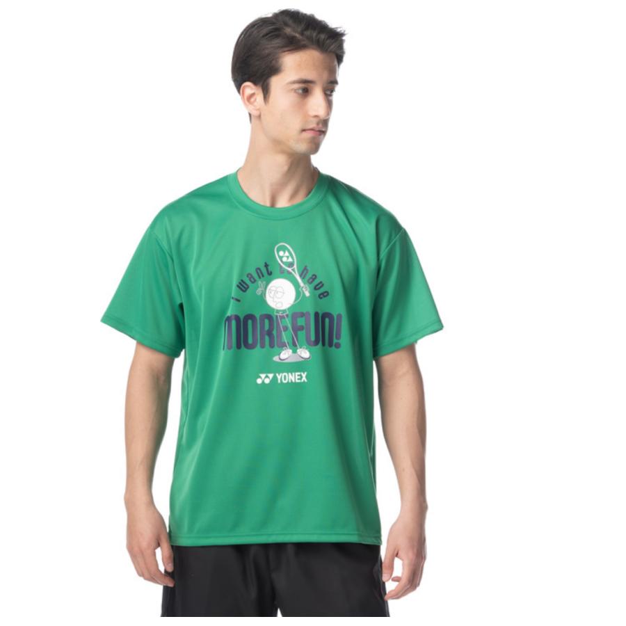 YONEX YONEX(ヨネックス) 【受注会限定】 ユニドライTシャツ ソフトテニステニスボールキャラクター 16662y(469)グリーン 【ゆうパケット対応可】 : テニスショップラリー ...