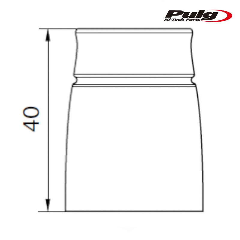 Puig 21029R BAR ENDS SPORT MODEL [RED] SUZUKI BURGMAN 400 (17-25) DL1050 TECH V-STROM (23-24 ...