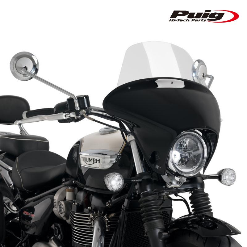 Puig 21117H BATWING SML WINDSHIELD TOURING [SMOKE] TRIUMPH BONNEVILLE ...