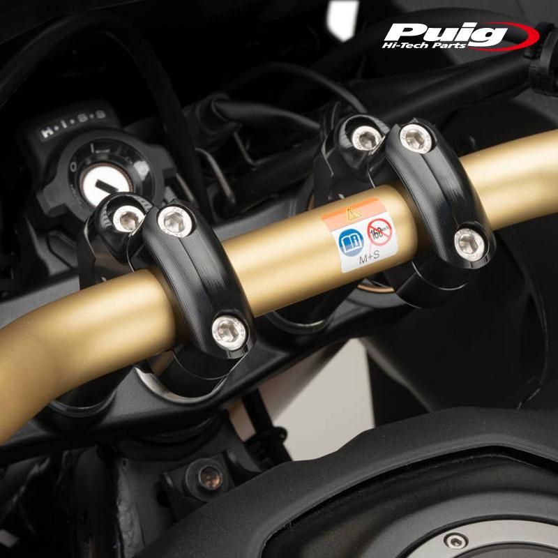 Puig 21751N PULLBACK RISERS [BLACK] UP25mm BACK16mm Φ29mm 汎用 プーチ プルバック ...