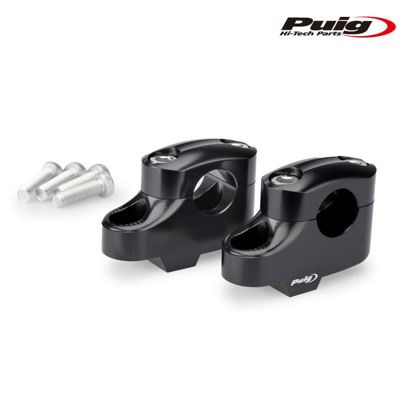 Puig 21811N PULLBACK RISERS [BLACK] UP20mm BACK16mm Φ25mm BMW F750GS(18 ...
